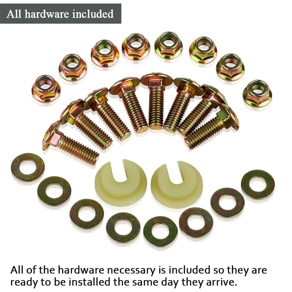 HUSWELL 490-241-0010 Snowblower Slide Shoes Skid Shoe (2 Pack) with Mo ...