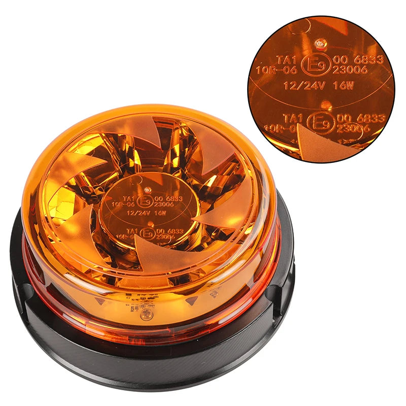 12V-24V Amber LED Strobe Warning Lights | Emergency Traffic Lights for ...